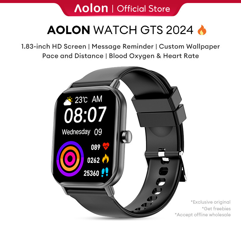 Jual NEW PRODUCT AOLON GTS 2024 SMART WATCH ORIGINAL RUNNING PACE ...