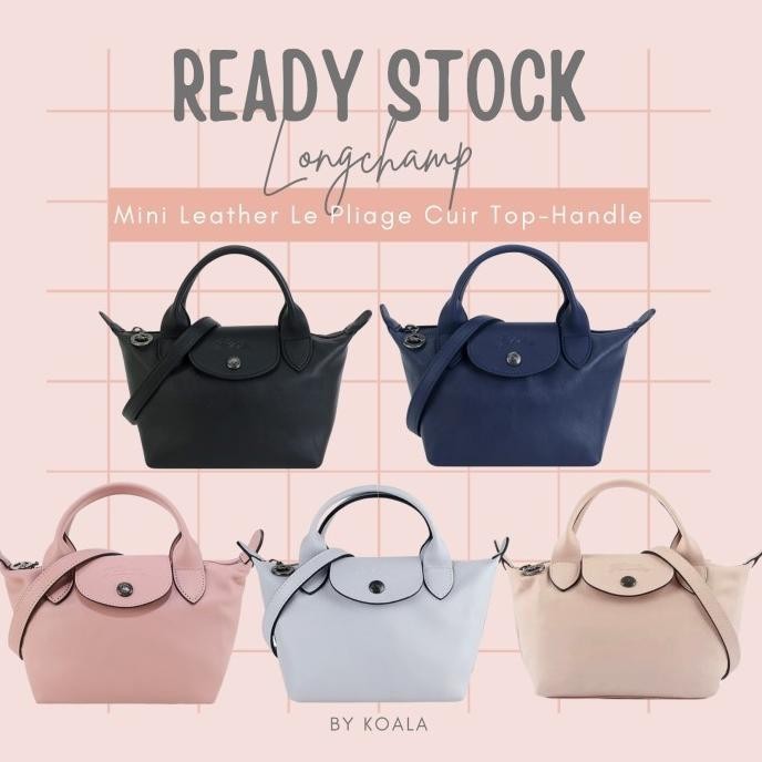 Jual [READY STOCK] Tas Longchamp LC Mini Leather Le Pliage Cuir Top ...
