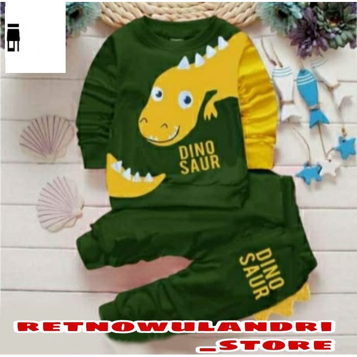 Jual Satu Set Pakaian Anaj Set Kaos Detelan Terbaru 2024 Anak Laki Laki ...