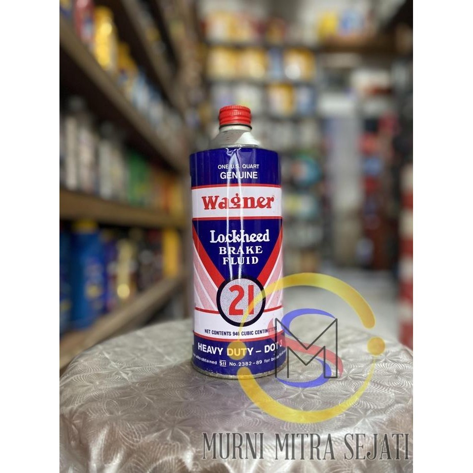 Jual Wagner Minyak Rem Heavy Duty DOT-3 Lockheed Brake Fluid 1 L / 946 ...