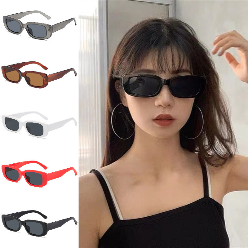 Jual Kacamata Hitam Wanita B0077 Kacamata Fashion Frame Persegi Kecil ...