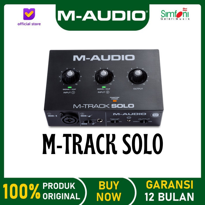 Jual AUDIO INTERFACE SOUND D M-AUDIO M-TRACK SOLO/MTRACK SOLO | Shopee ...