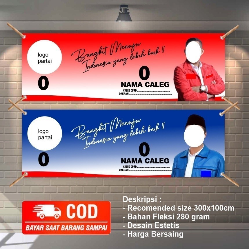 Jual SPANDUK BANNER KAMPANYE CALEG, PILKADA, CAPRES, DLL bisa Bayar COD ...