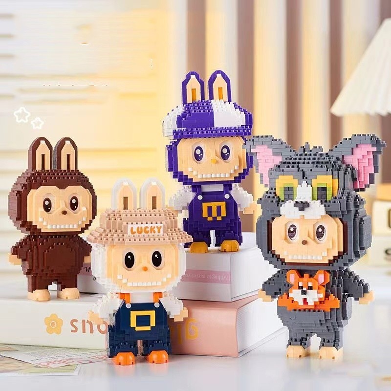 Jual Labubu Mainan Blok Konstruksi Berbentuk Boneka Nano Mini Block ...