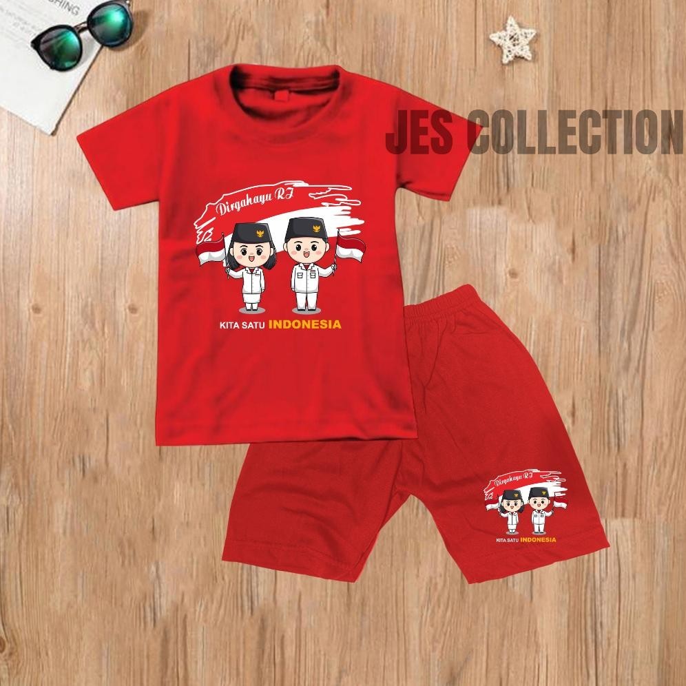 Jual Baju Setelan Anak 17 Agustus / Kaos Anak Merah Putih Kemerdekaan Hut Ri (Mrdk) | Shopee ...