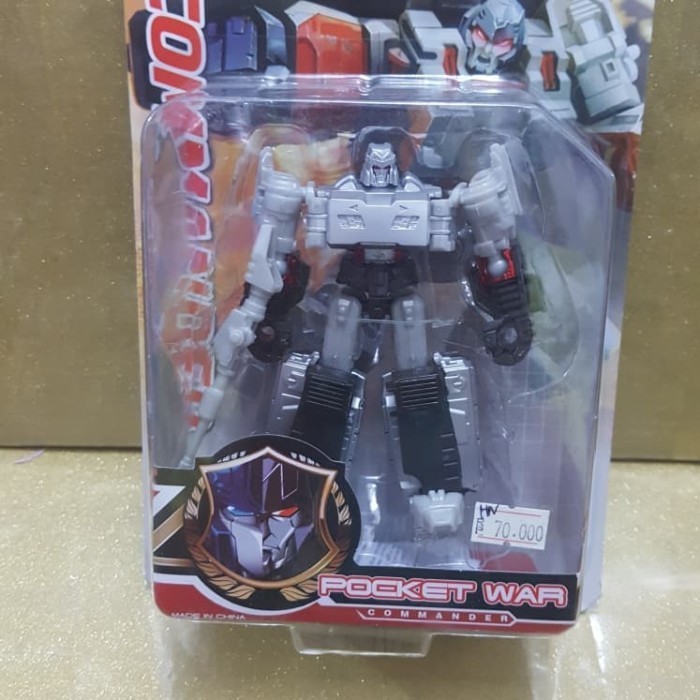 Jual TOP transformer pocket war megatron mightron commander level ...