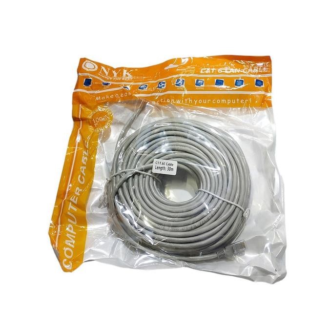 Jual NYK Kabel Lan UTP Cat6E 30m / Internet / Ethernet Cable 30 meter ...