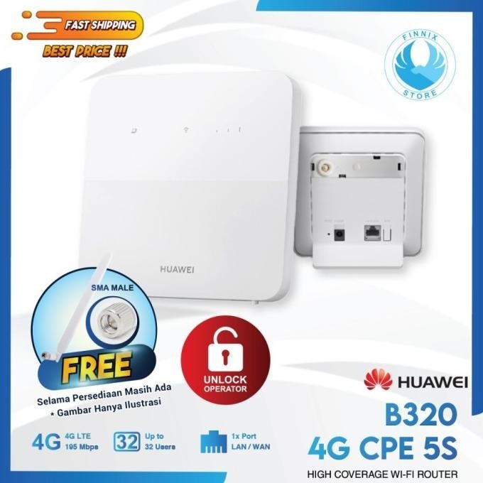 Jual HARGA DISC - Home Router Modem Huawei B320 Pengganti Orbit Star 2 4G LTE Unlocked | Shopee ...