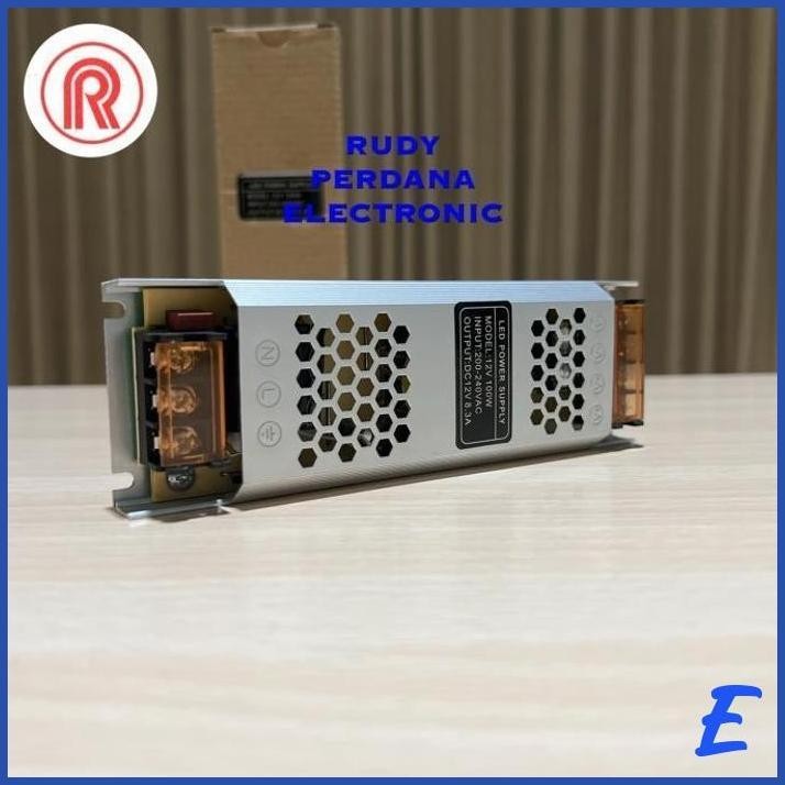 Jual | RPE | ADAPTOR POWER SUPPLY PSU TRAFO SWITCHING 12V 8A 100W SLIM TIPIS LED | Shopee Indonesia