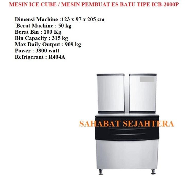 Jual [Best Quality] Mesin Ice Cube / Mesin Pembuat Es Batu Tipe Icb ...