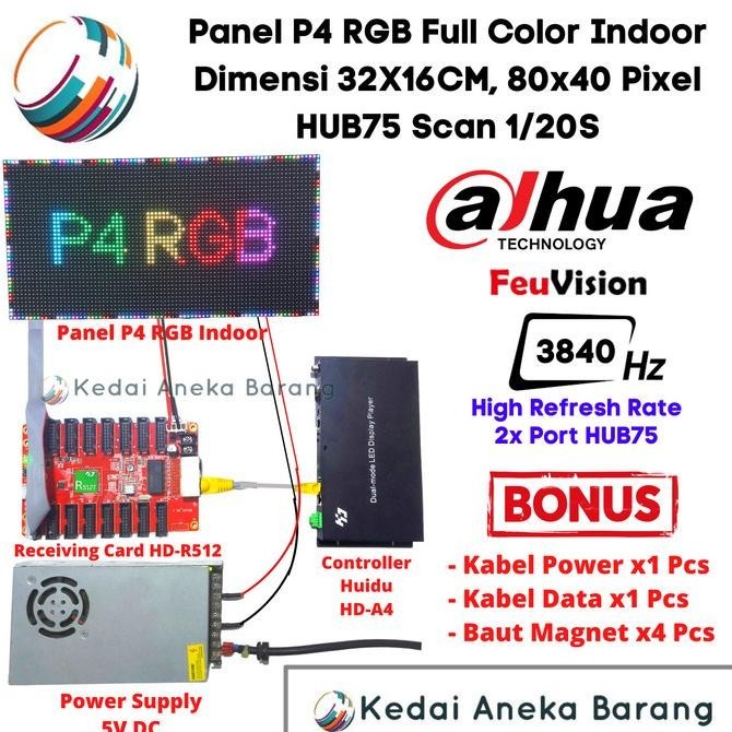 Jual Panel Module Modul LED P4 Running Text SMD RGB Color Indoor ...