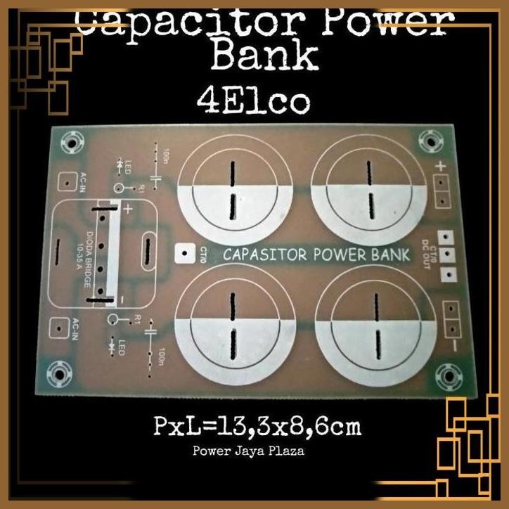 Jual [PJP] PCB PSU CAPACITOR KAPASITOR BANK 4 ELCO PCB FIBRE GLASS ...