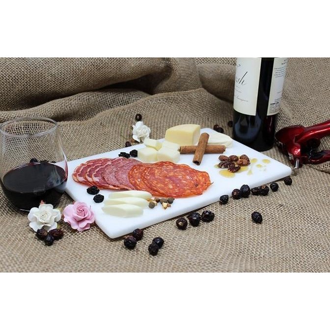 Jual [Promo] White Marble Rectangular Plate Serving Platter Piring ...
