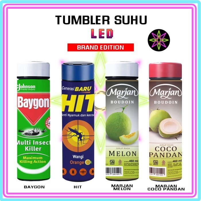 Jual HIKARI PRINT TUMBLER LED BRAND EDITION BAYGON HIT MARJAN SOKLIN ...