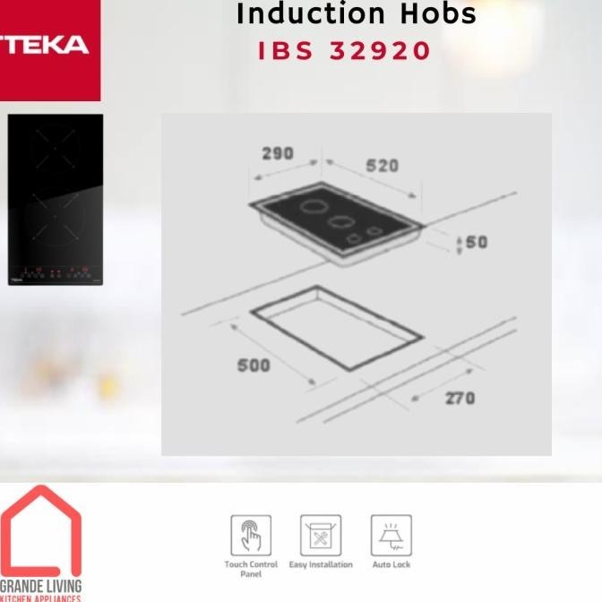 Jual [New] Teka Built In Hob Induction Ibs 32920 Kompor Induksi ...