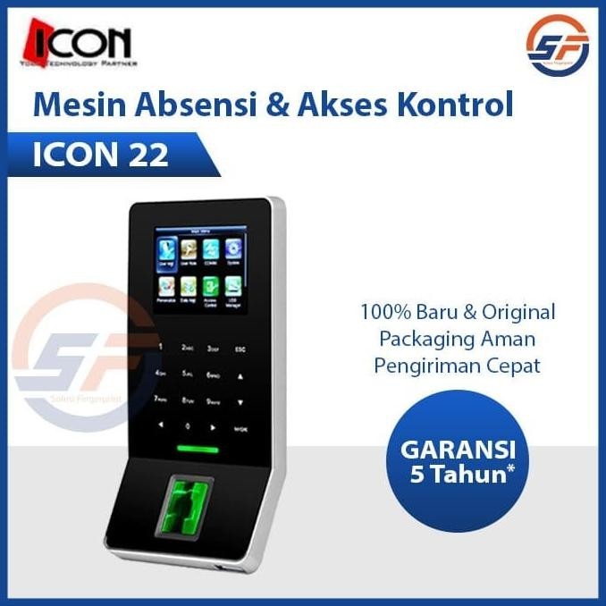 Jual [Ready] Mesin Absen & Akses Kontrol Icon 22 Mesin Absensi | Shopee ...