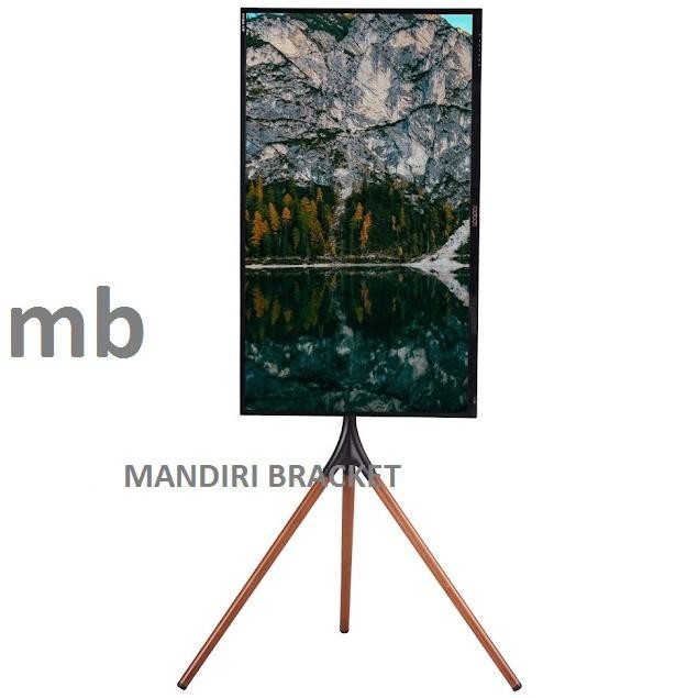 Jual [New] Standing Stand Tripod Kayu Solid Wood & Steel 32" - 70 ...