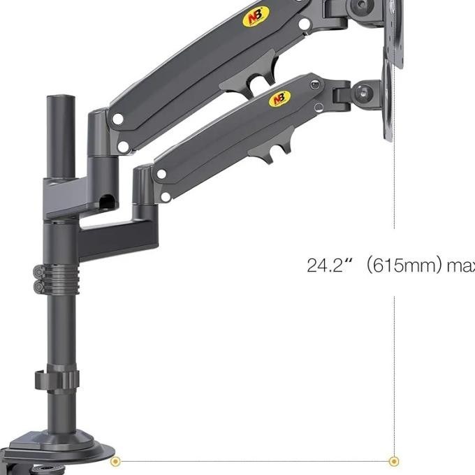 Jual [Garansi] North Bayou Dual Monitor Desk Mount Stand Full Motion ...