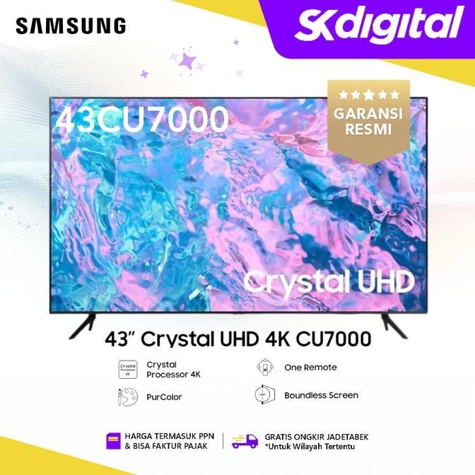 Jual [New] Samsung Ua43Cu7000 - Led Smart Tv Led 43Inch Crsytal Uhd 4K 43Cu7000 | Shopee Indonesia