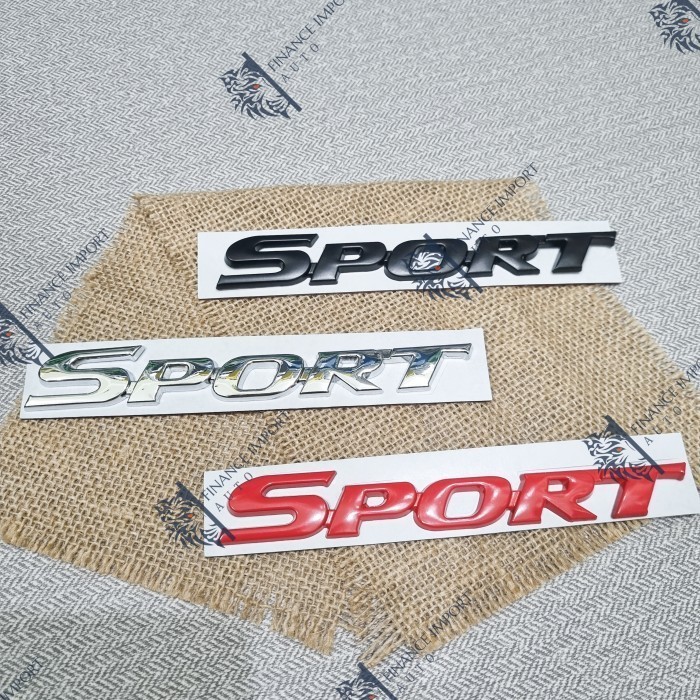 Jual Emblem Mobil Logo Sport Toyota Pajero Outlander Sticker Sport ...