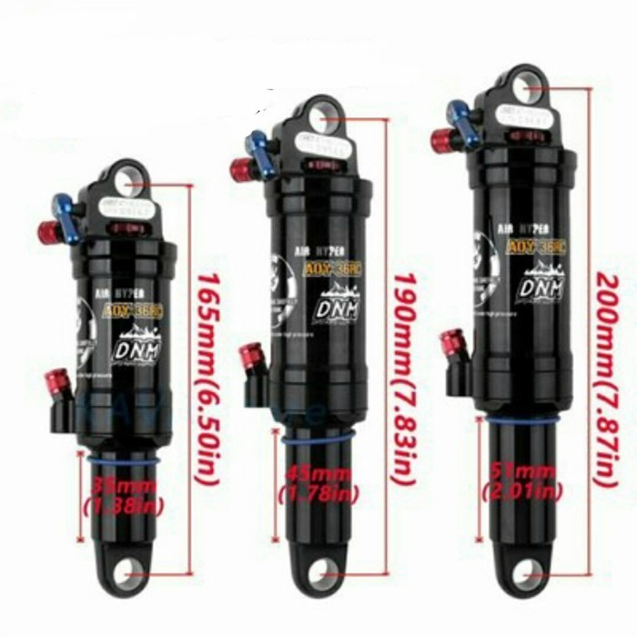Jual Ready SHOCK BELAKANG SEPEDA DNM SUSPENSI REAR SHOCK MTB ANGIN LOCK ...