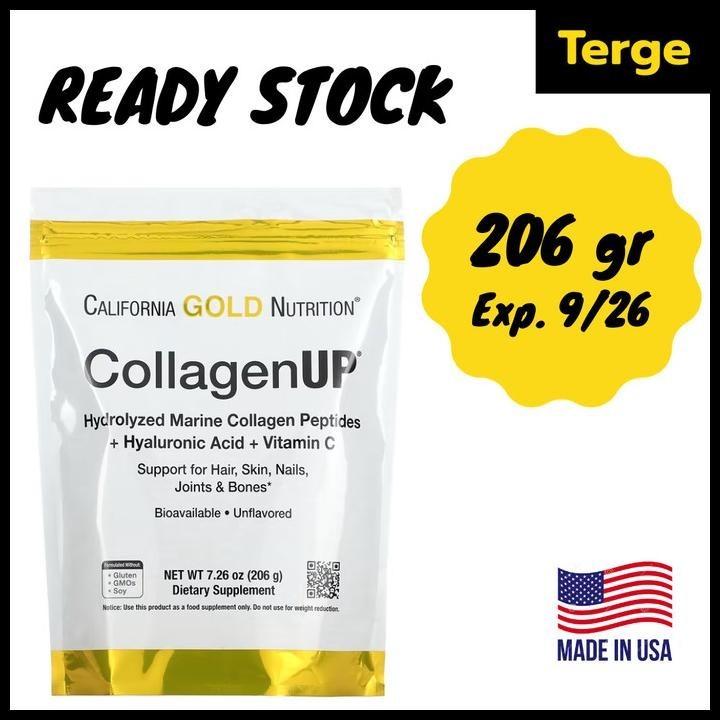 Jual California Gold Cgn Collagen Up Marine Collagen Peptides Ha Vit C ...