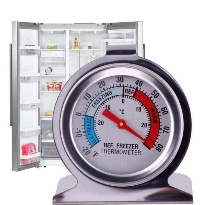 Jual Thermometer Kulkas Refrigerator Freezer Termometer Stainless Steel ...