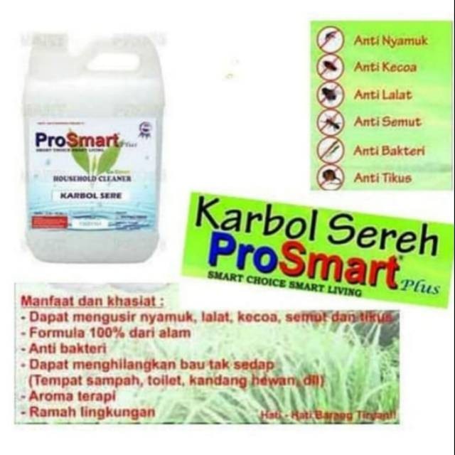 Jual KARBOL SEREH PROSMART JERIGEN 5 LITER | Shopee Indonesia