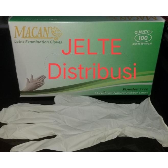 Jual Sarung Tangan Latex Powder Free Merk Macan Isi 100 Pcs Sahnazshop ...