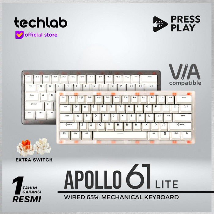 Jual Press Play APOLLO61 / APOLLO 61 LITE 60% Mechanical Keyboard ...