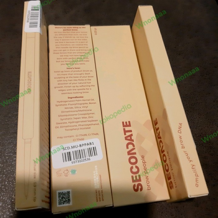 Jual secondate brow people in ash brown K02 | Shopee Indonesia