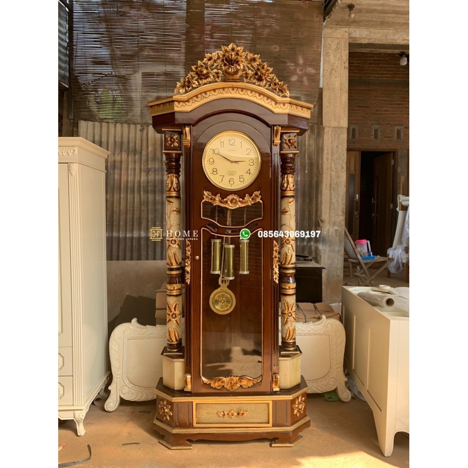 Jual Almari Jam Hias Jati Jepara | Shopee Indonesia
