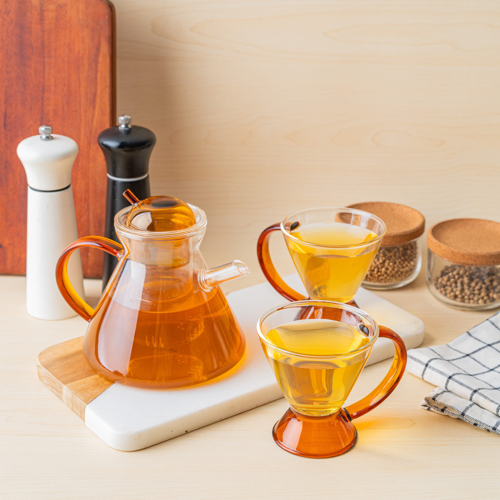 Jual ARAMI JUJEONJA Teapot Teko Mug Cangkir Kettle Tea Pot Teh Set Kaca ...
