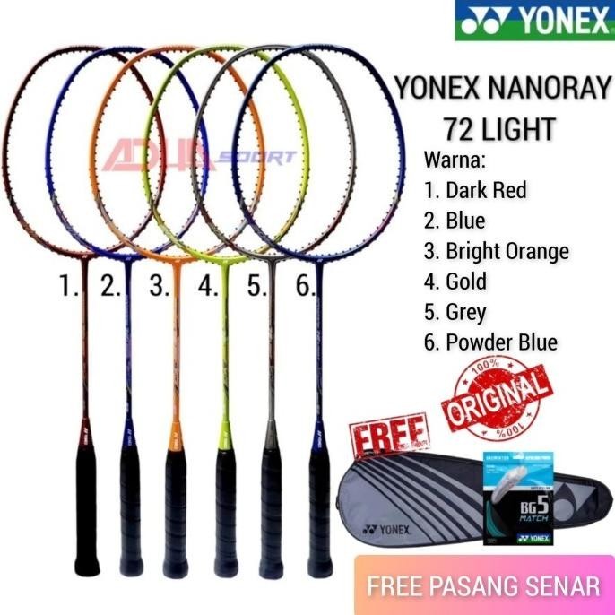 Jual TERMURAH - Raket Badminton Yonex Nanoray 72 Light Rudy Hartono Series Original | Shopee ...