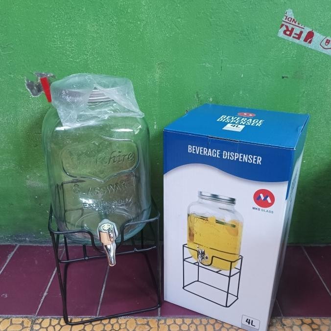 Jual Dispenser Kaca 8L/ Dispenser Jus/ Glass Water Jug/ Water Tank ...