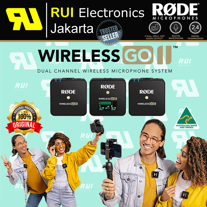 Jual Rode Wireless Go Ii 2 Channel Wireless Microphone System | Shopee Indonesia