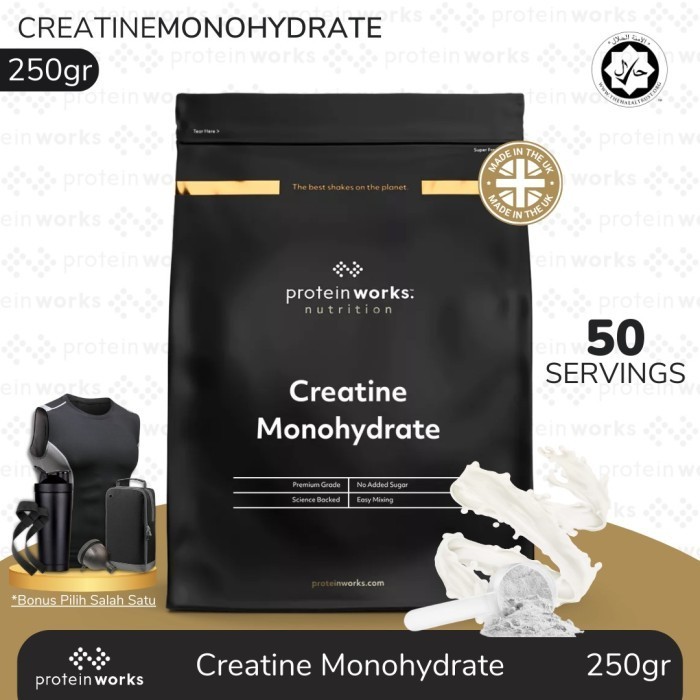 Jual Creatine Monohydrate 250 Gram Tpw The Protein Works | Shopee Indonesia