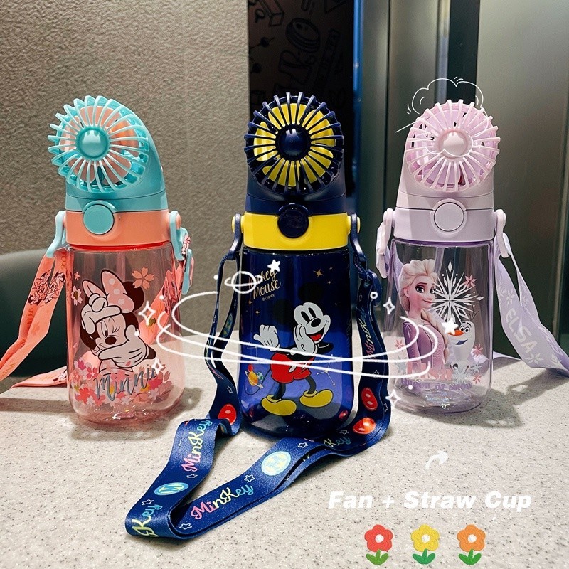 Jual Botol Air + Kipas Botol Air Anak -anak, Botol Air, Jerami Goyang ...