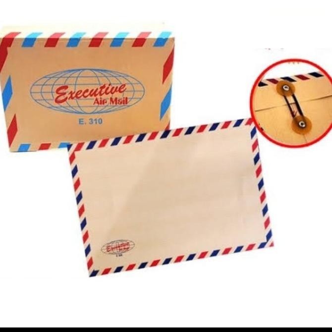 Jual Amplop Coklat EXECUTIVE Folio Tali 310 Airmail/Map Coklat Lamar ...