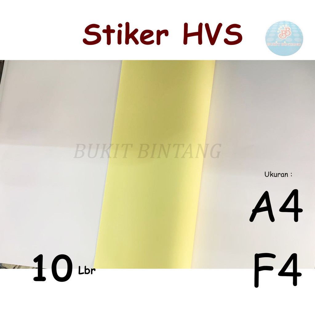 Jual Stiker HVS Doff / tidak kilat Uk A4 / F4 , Isi 10 Lembar | Shopee ...