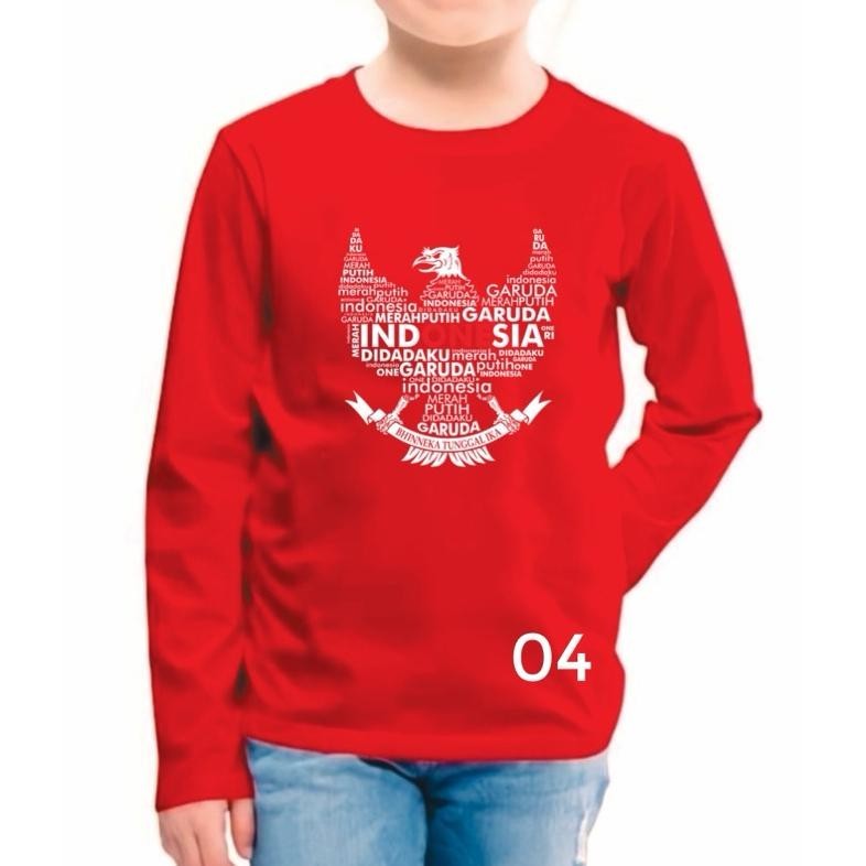 Jual FGH KAOS HUT RI / KAOS DIRGAHAYU 79 ANAK LENGAN PANJANG / KAOS 17 AGUSTUS KEMERDEKAAN ...