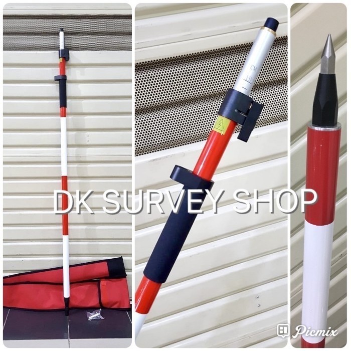 Jual Telescopic Range Pole/ Prism Pole/ Pole Stick / Jalon Prisma 2,5 ...