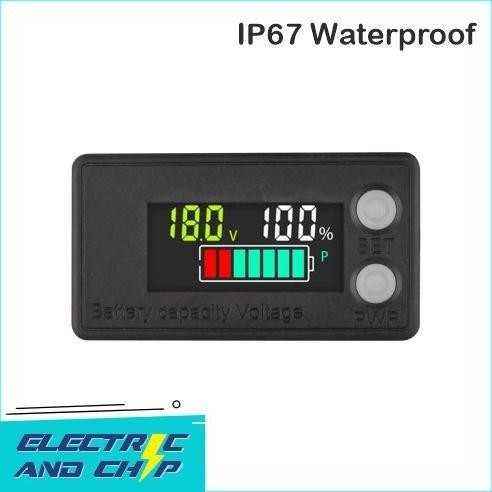 Jual Battery Voltage Capacity Meter Indikator Kapasitas Baterai Waterproof | Shopee Indonesia