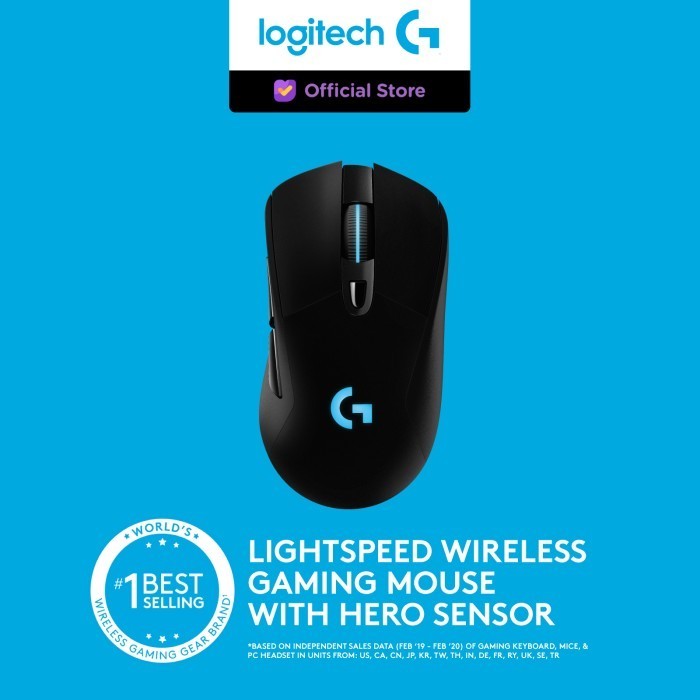 Jual Logitech G703 HERO Lightspeed Mouse Wireless RGB HERO 25K DPI ...