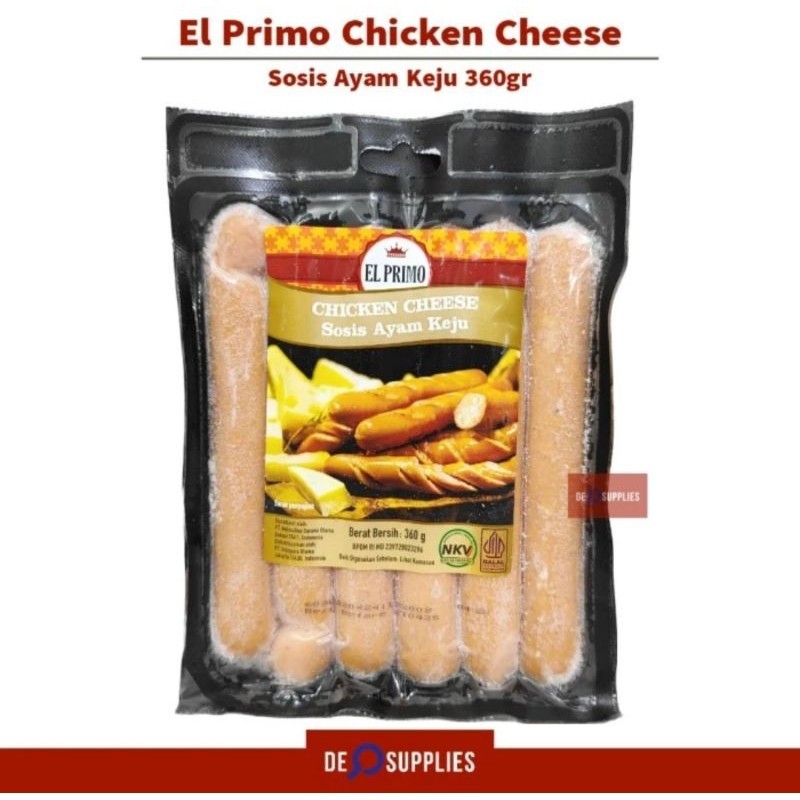 Jual El Primo Chicken Cheese 360gr - Sosis Ayam Keju Viral Elprimo ...