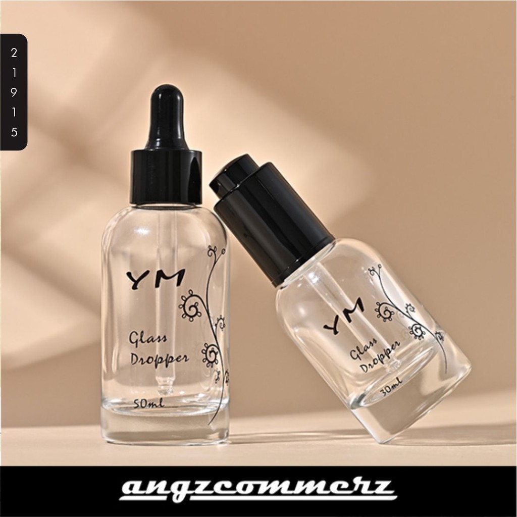 Jual Botol Kaca Pipet Serum Estetik Black Press 30ml 1pcs | Shopee ...