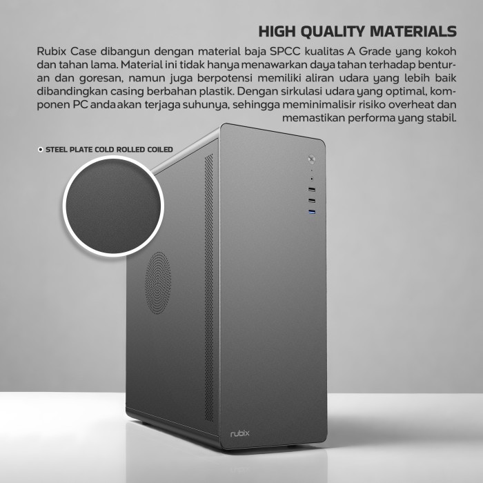 Jual Casing Pc Digital Alliance Rubix Atx Case Office Komputer Kantor ...