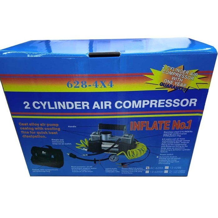Jual Kompresor Mini Pompa Ban Mobil Bus Truk Portable Double Silinder ...