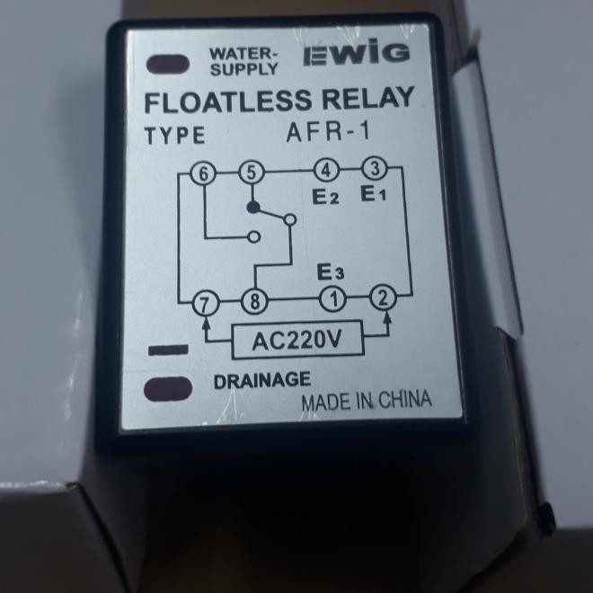 Jual Ewig Floatless Control Relay 220Vac Afr1 / Wlc Relay 1Set Socket ...