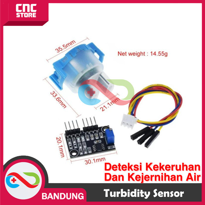 Jual NEW SERIES TURBIDITY SENSOR MODULE DETEKSI KUALITAS KEJERNIHAN ...